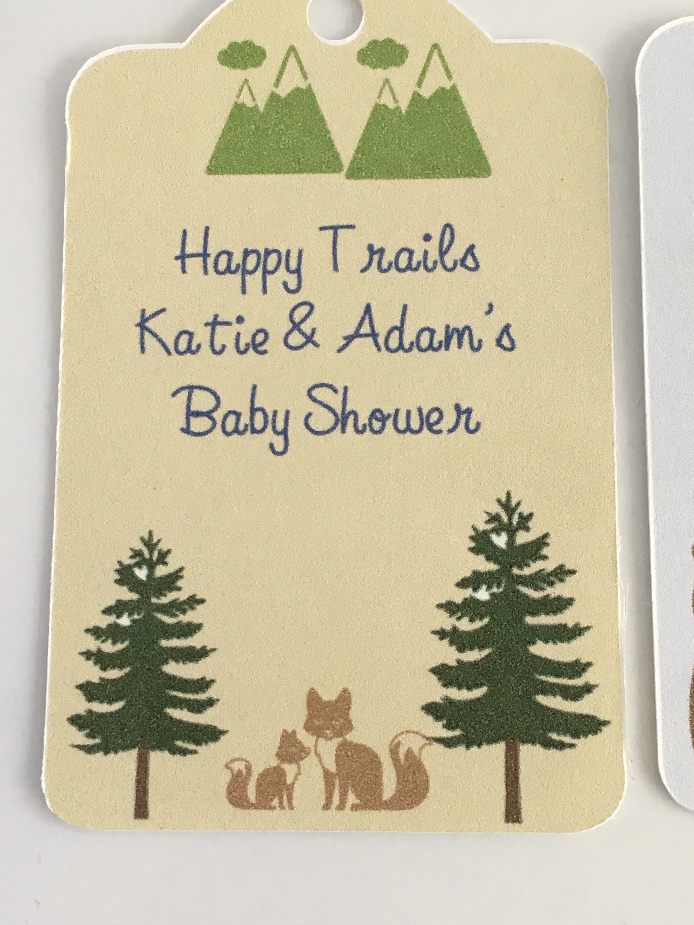 Mountain Woodland Themed Favor Tags Gift Tags | Etsy