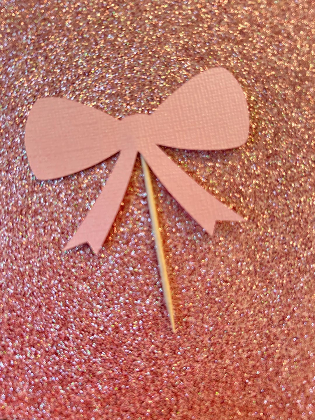 Pink Bow Cupcake Toppers, Pink Coquette Party Decor - Etsy