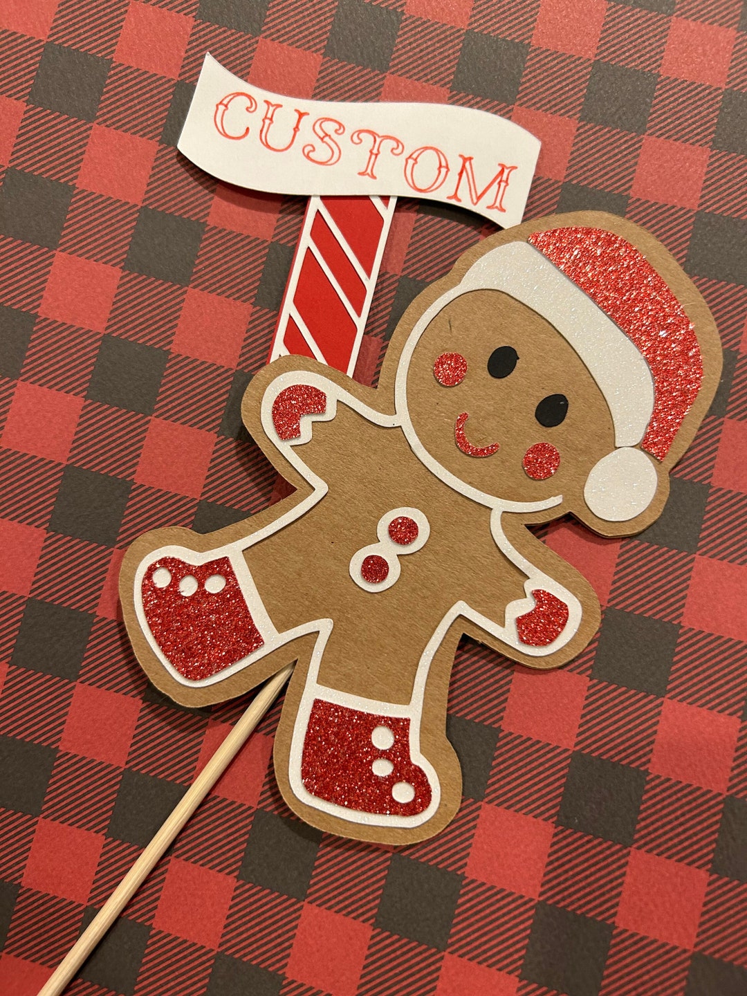 Custom Gingerbread Cake Topper Centerpiece Decoration - Etsy