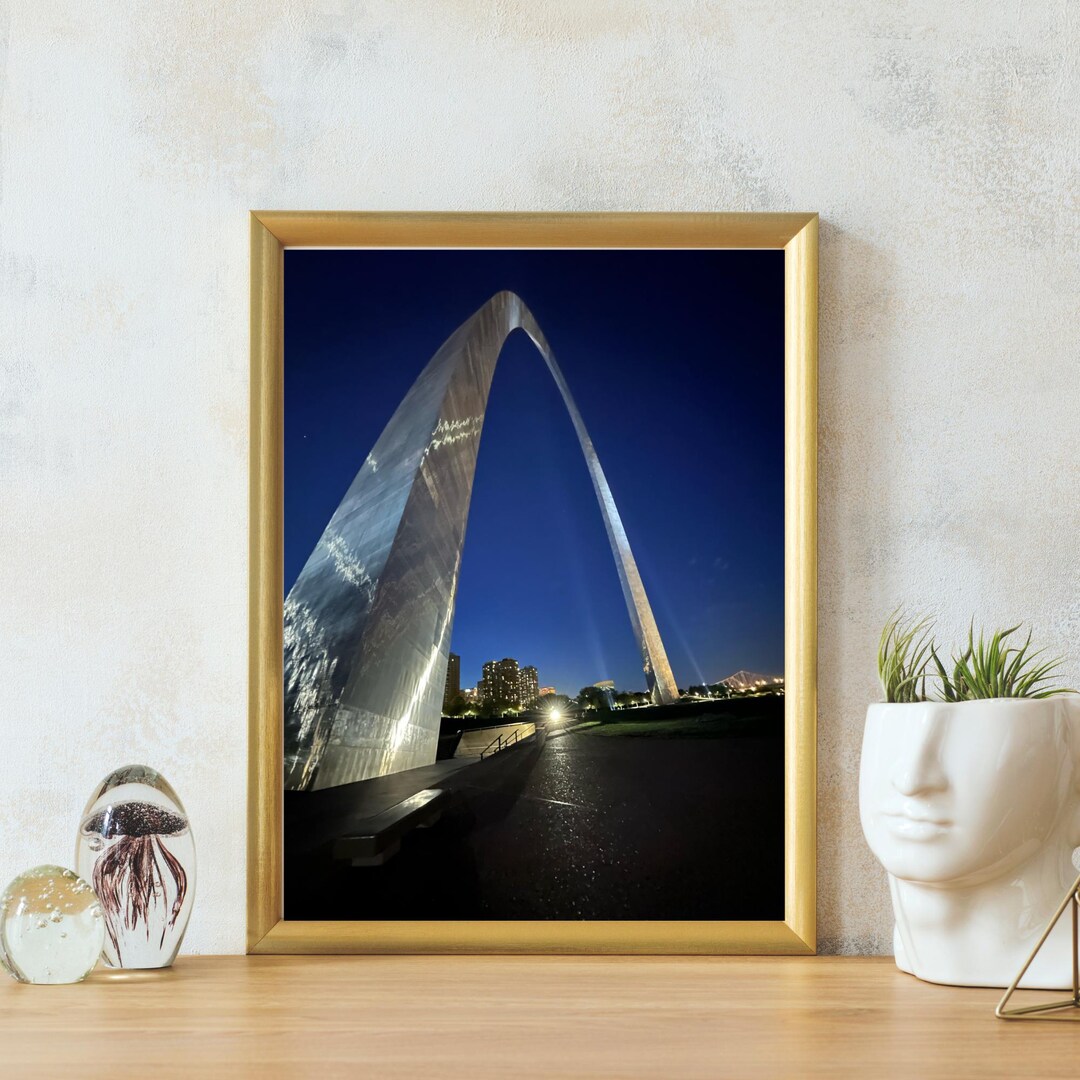 STL Arch – Gateway Arch Night Photography Print | St. Louis Digital ...