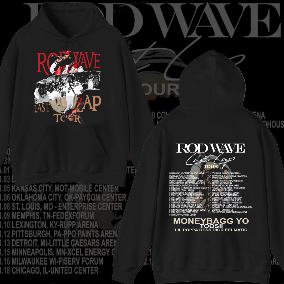 Rod Wave Sweater, Last Lap Tour, Rod Wave Concert , Vintage Tee for Rap ...