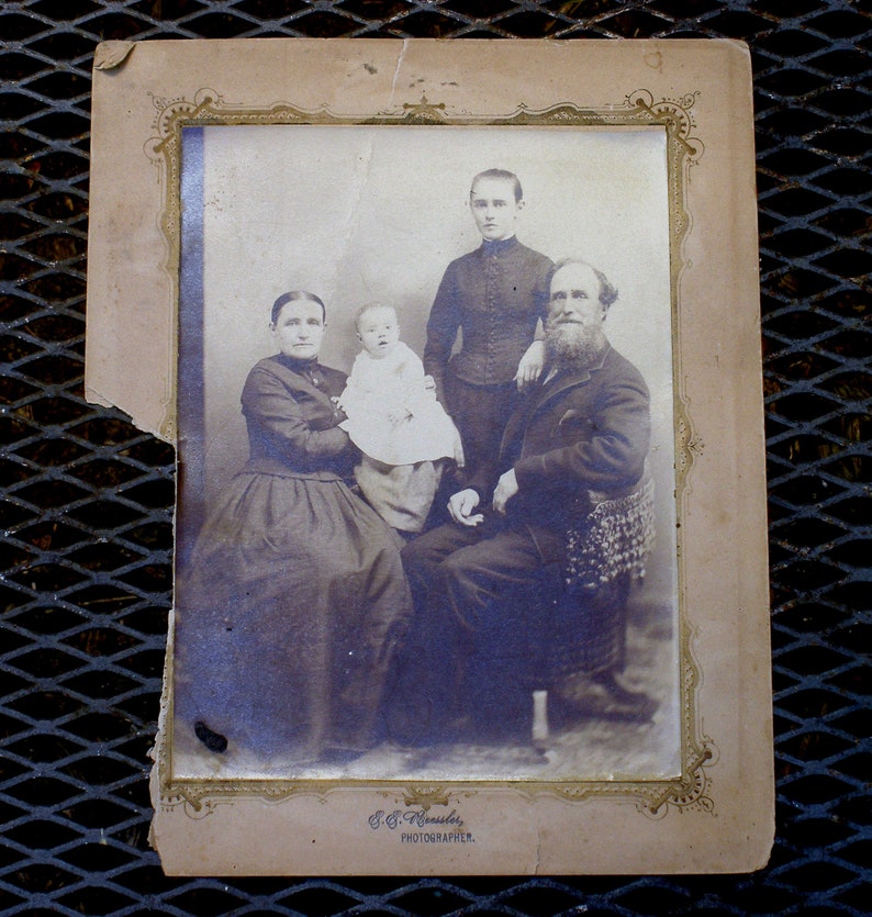 Antique 1800s Cabinet Photo 3 Generations E. E. Roaessler Photographer ...