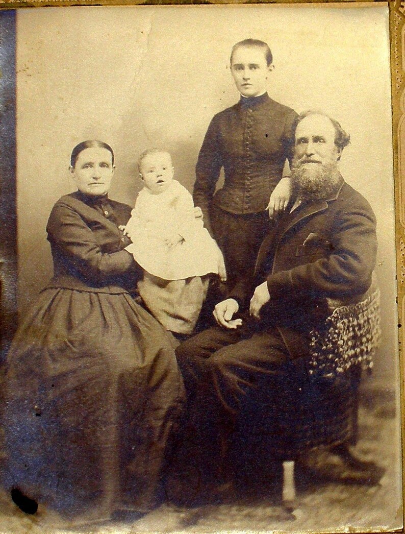 Antique 1800s Cabinet Photo 3 Generations E. E. Roaessler Photographer ...