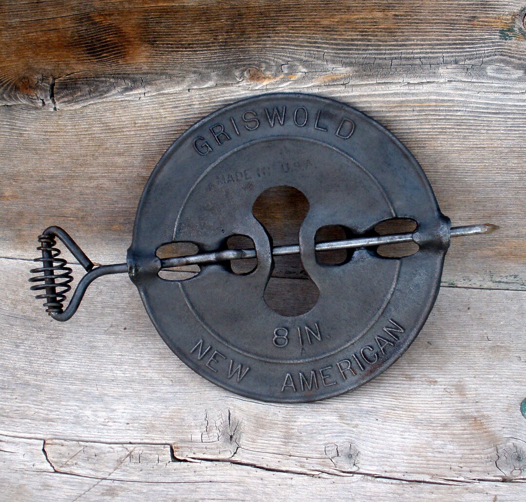 Vintage GRISWOLD 8 New American Wood Stove Pipe Reversible Damper W ...