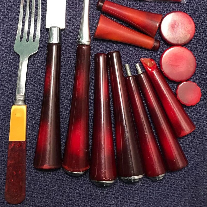 Cherry Red Bakelite - Etsy