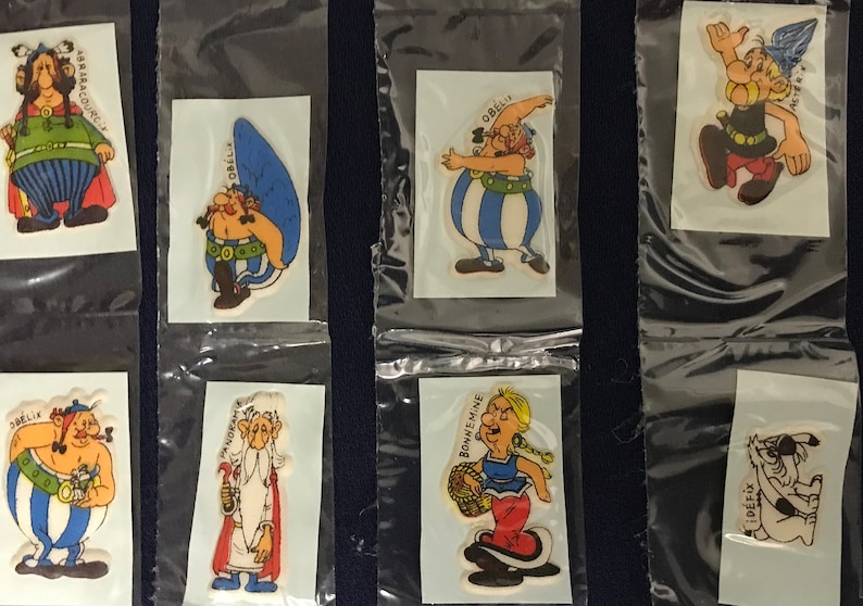 1000 ASTERIX Puffy Stickers - 1978 Vintage - 100 Strips of 10 Different ...