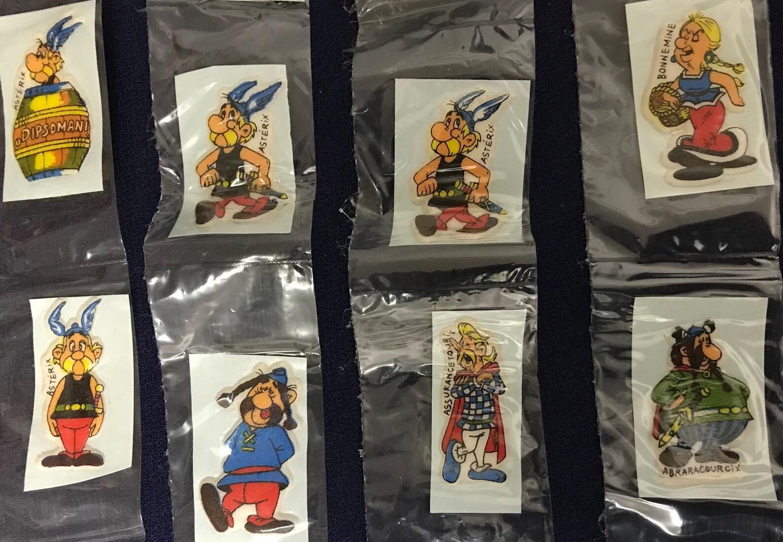 1000 ASTERIX Puffy Stickers - 1978 Vintage - 100 Strips of 10 Different ...