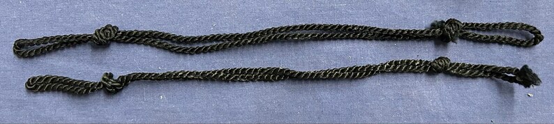 CAP Hat Chin Strap NOS Twisted String Black Front Strap for Band ...