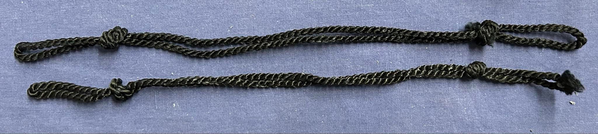 CAP Hat Chin Strap NOS Twisted String Black Front Strap for Band ...