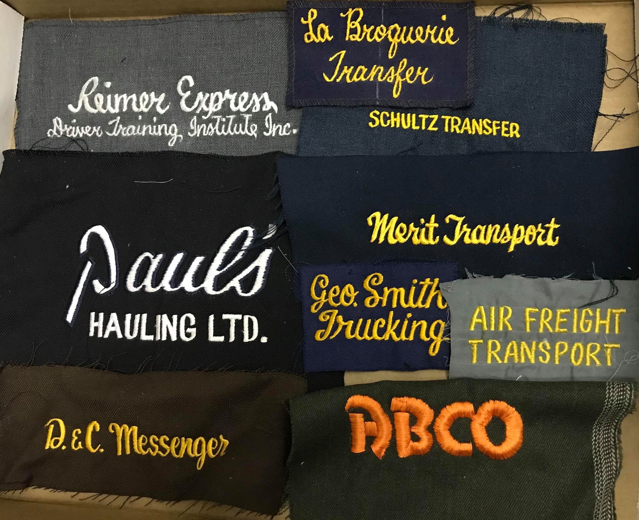 PATCHES 76 Dif NOS Uniform Trucker Cap Advertising Mainly Trucking ...