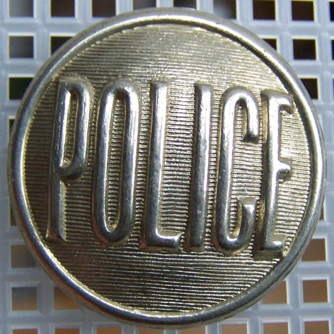 POLICE Uniform Coat Button Trenchcoat Overcoat Raincoat Generic Block ...