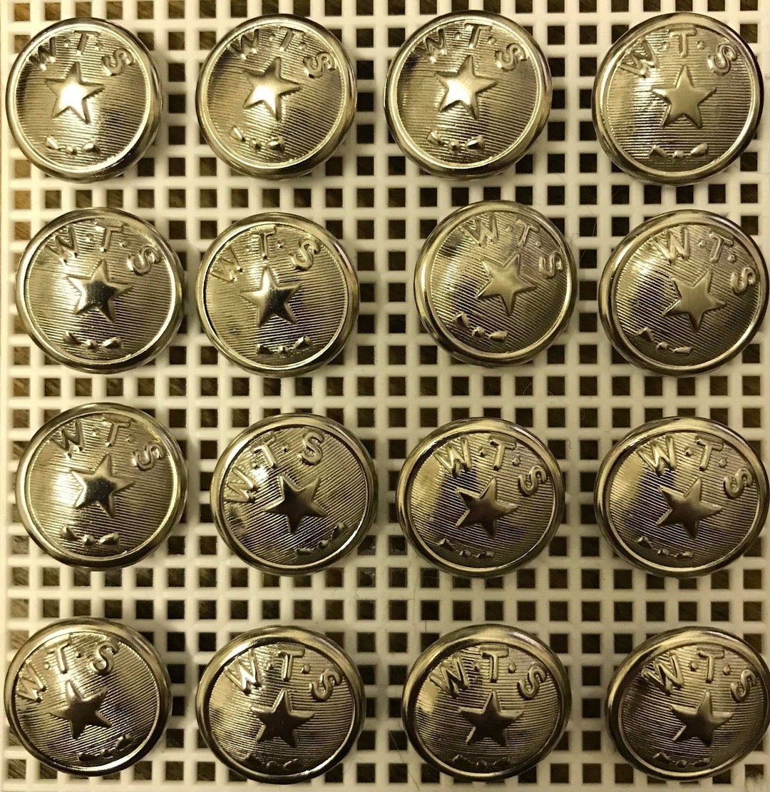 16 Winnipeg Transit System Uniform Buttons Cuff/collar - Vintage BUS ...