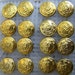 FIRE DEPARTMENT Cap Buttons Chinstrap 16 Silver Steel FD Generic ...