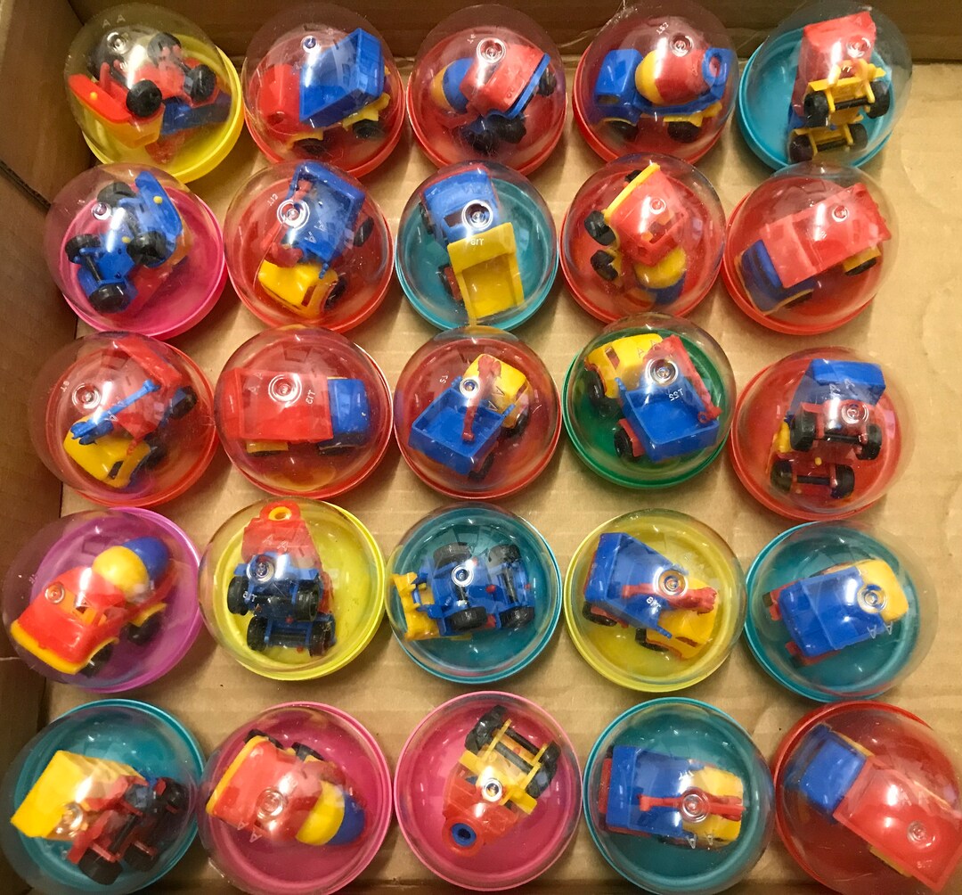 62 Toy Truck Capsules for Vending Machines 1980s 1990s Lot Tanker ...