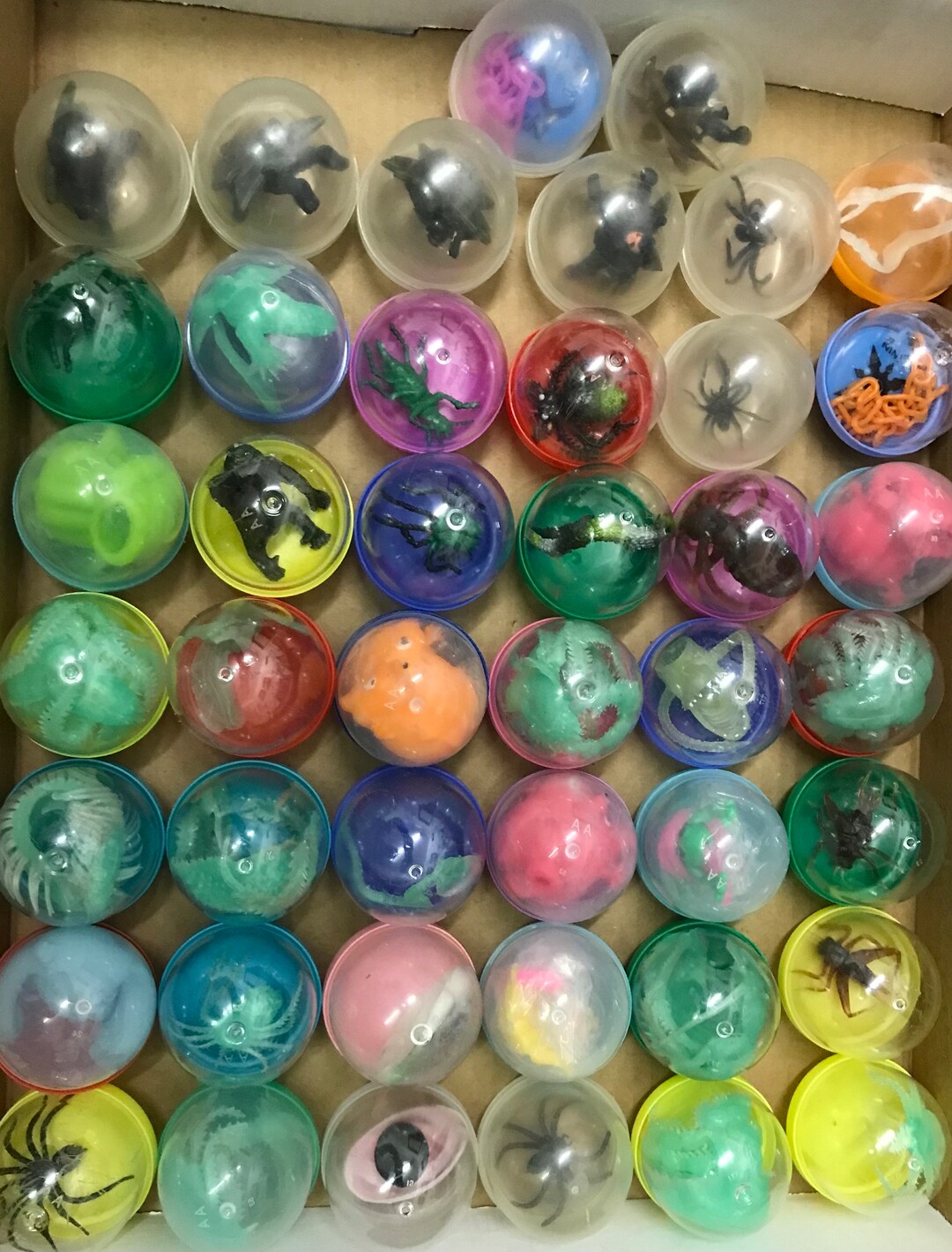 44 BUGS MONSTERS NINJAS Capsules for Vending Machine Assorted 1980s ...