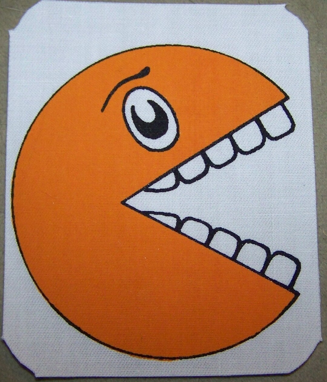 PAC-MAN Iron-on Patch With Teeth 1980s Vintage - Etsy