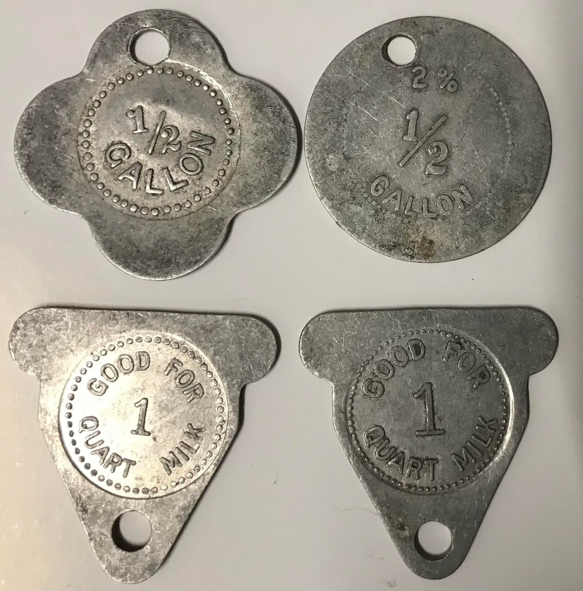 Vacationland Dairy Co-op Ltd 4 Milk Token Set Kenora Ontario - Etsy