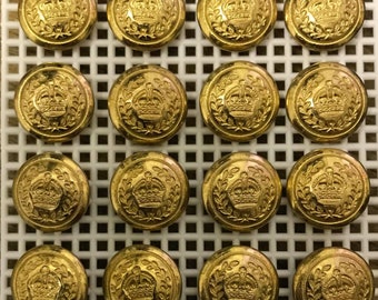 POLICE Buttons Cuff Collar 16 Silver Tone Letter P Generic Uniform ...