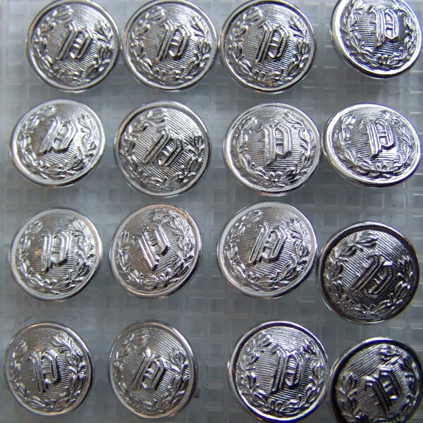 Silver Tone Buttons - Etsy