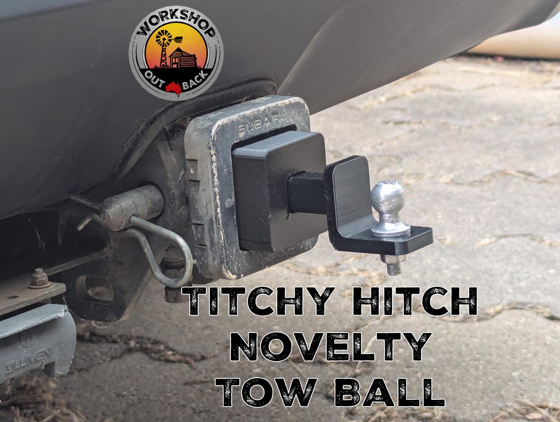 Titchy Hitch Tiny Tow Ball for 2 Trailer Mount. Flexy Shin Protector ...