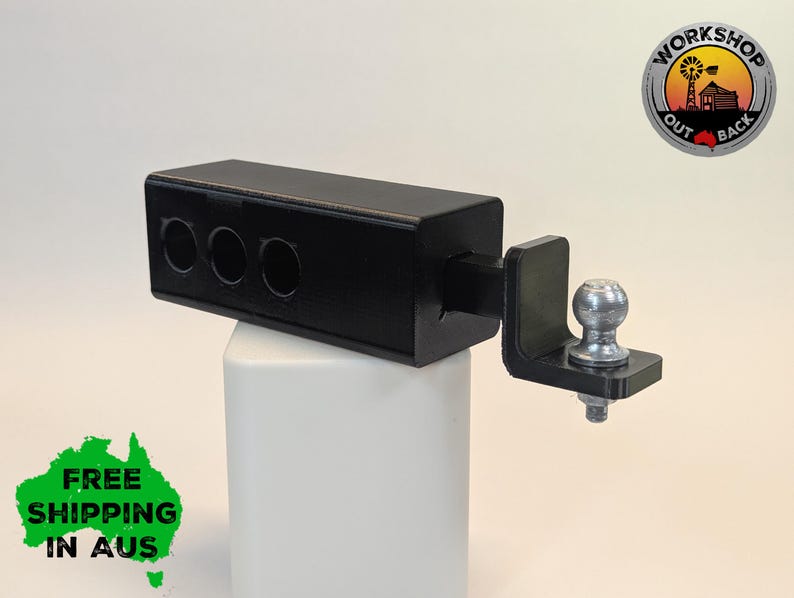 Titchy Hitch - Tiny Tow Ball for 2" Trailer Mount. Flexy Shin Protector ...