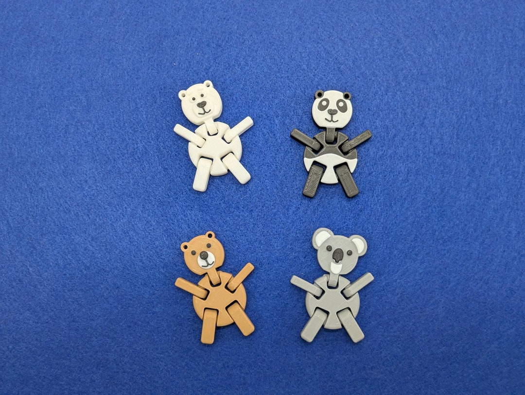 Flatty Friends Animal Fidget Toys - Set of 4 Flippy Floppy Fidgets. - Etsy