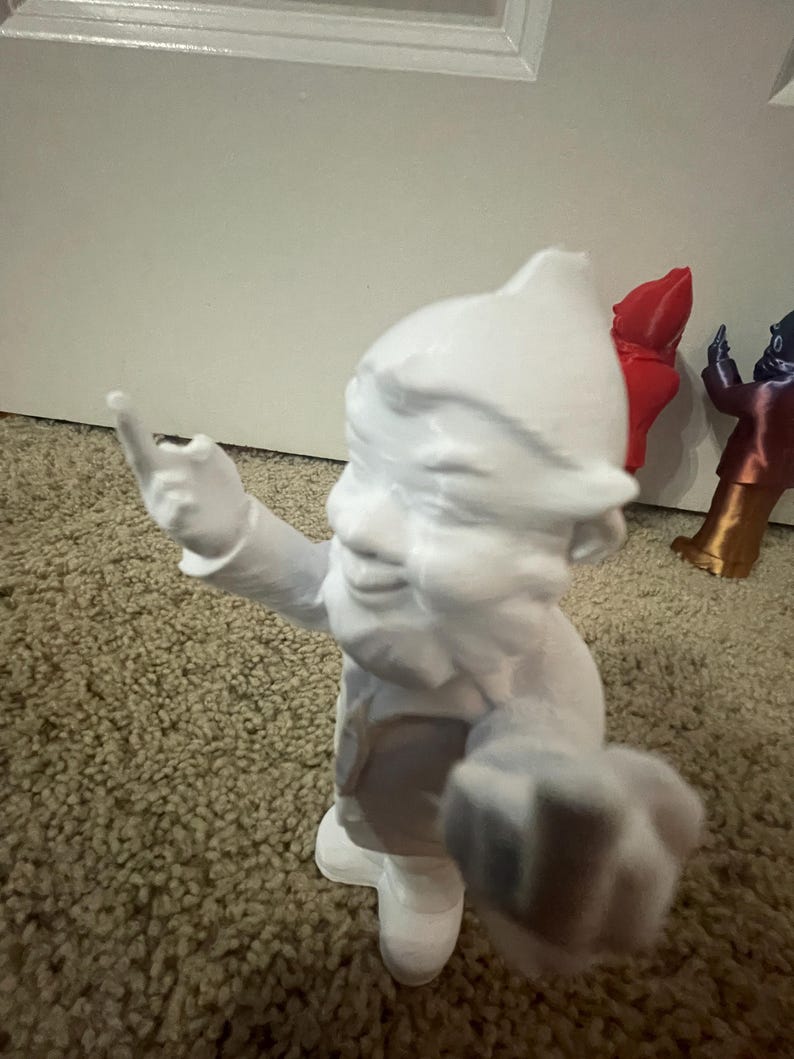 Rude Gnome Statue Double Middle Finger Home Decor Funny Gift 3D Print ...