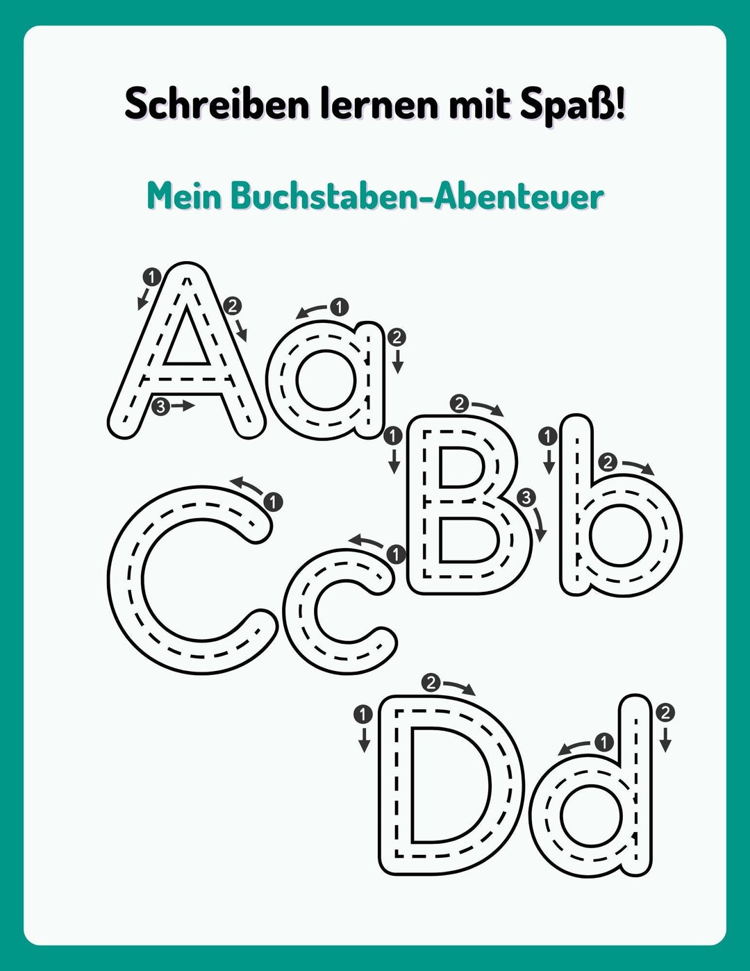 Learn to Write in a Playful Way I Learn the Alphabet and Letters in the ...