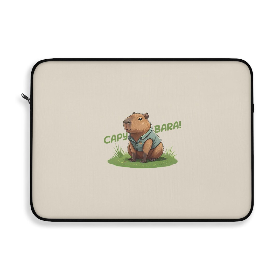Capybara Laptop Sleeve - Animal Enthusiast Tech Accessories, Nature ...