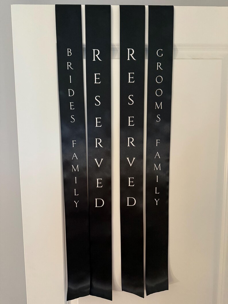 Wedding Ceremony - 10 Ribbons/bows - Personalized - Etsy