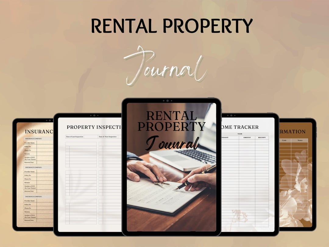 Editable Rental Property Journal | MRR Resell Rights | Budgeting ...