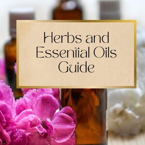 Herbs and Essential Oils Guide Template for Canva | Editable Healing ...