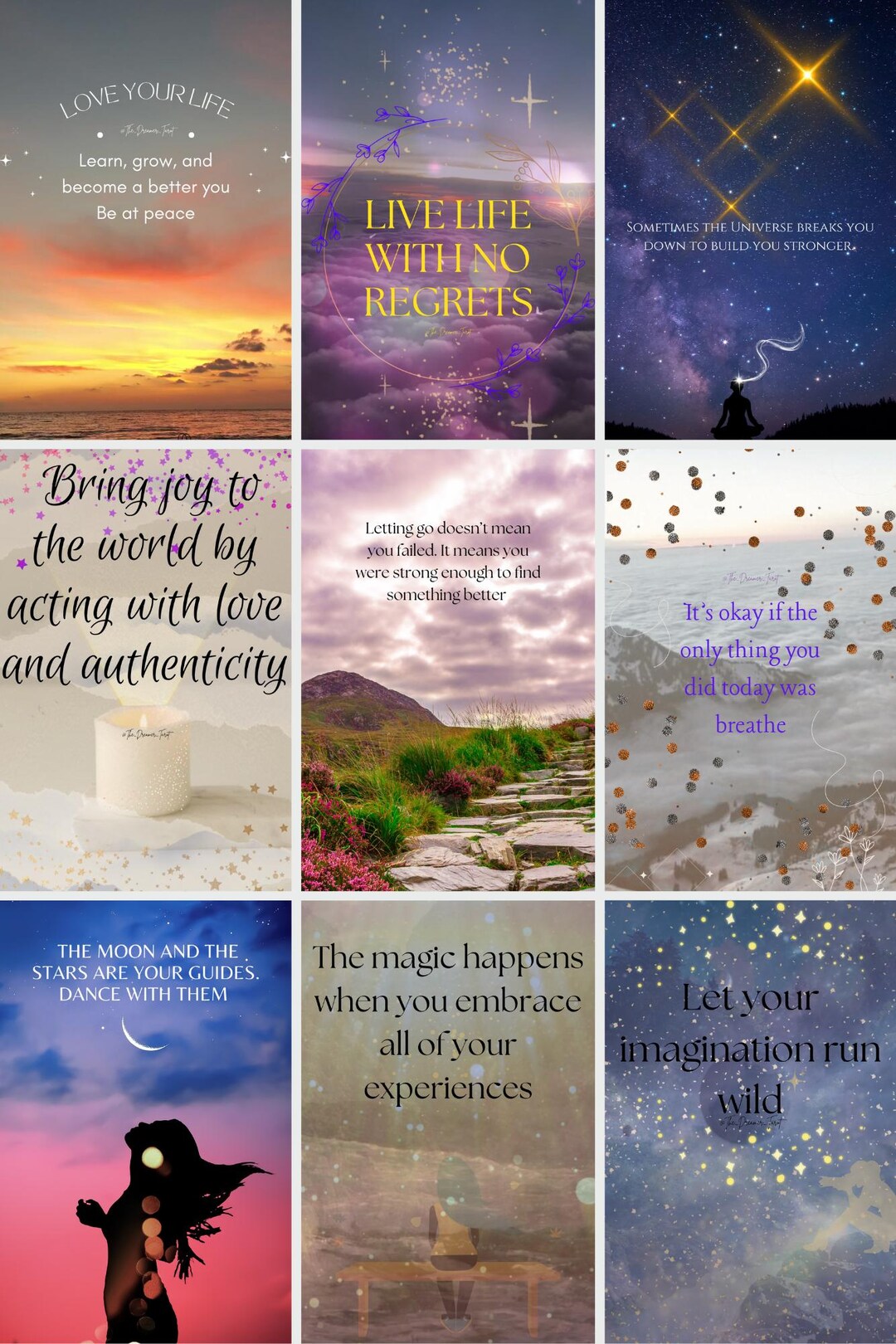 Spiritual Social Media Templates for Canva Editable Designs With MRR ...