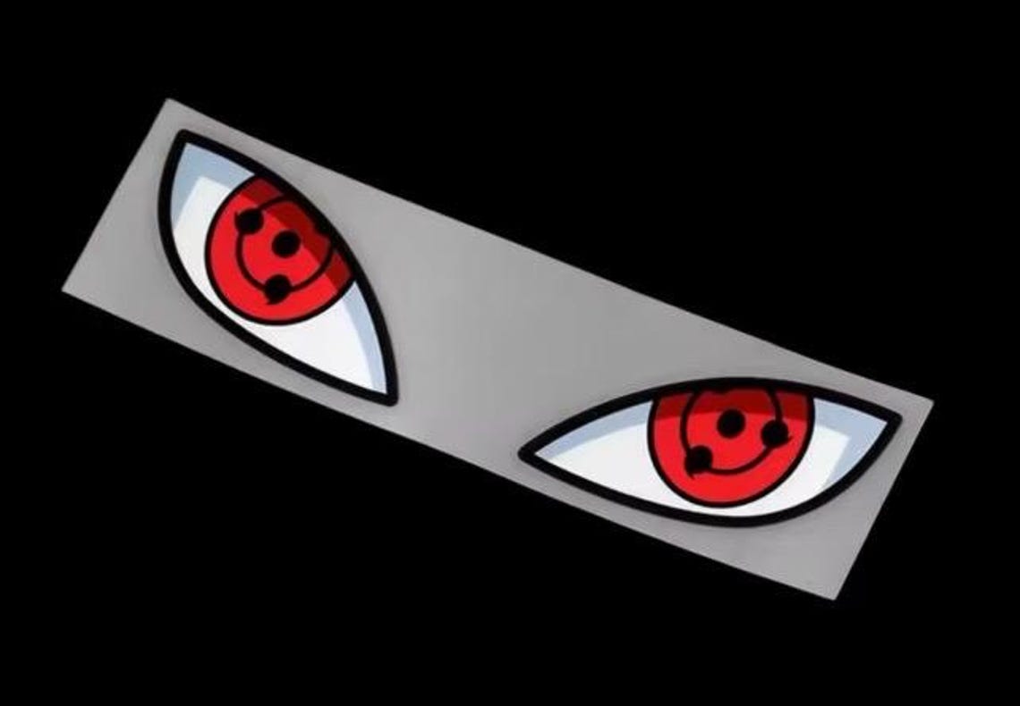 Uchiha Sharingan Eyes Sticker Decal Car Window Laptop Reflective - Etsy ...