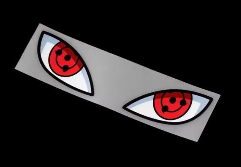 Uchiha Sharingan Eyes Sticker Decal Car Window Laptop Reflective - Etsy