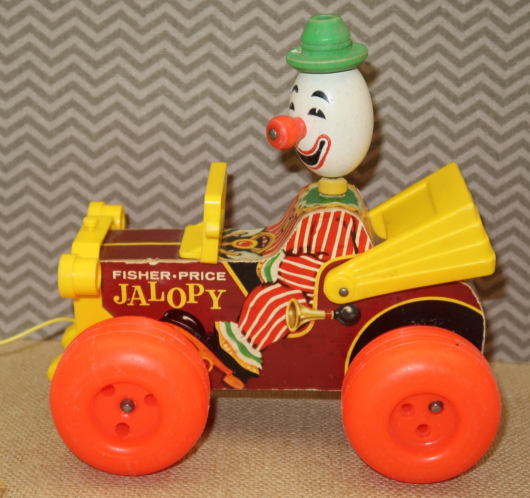Vintage Fisher-price Jalopy Baby Toy - Etsy