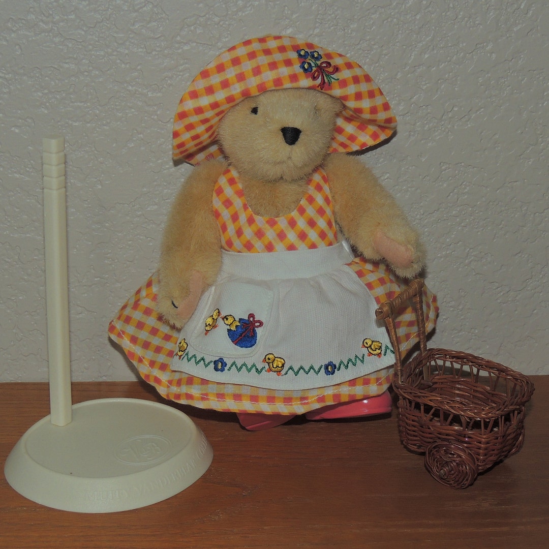 Muffy Vanderbear "spring Chickens" Bear, Cart and Stand - Etsy