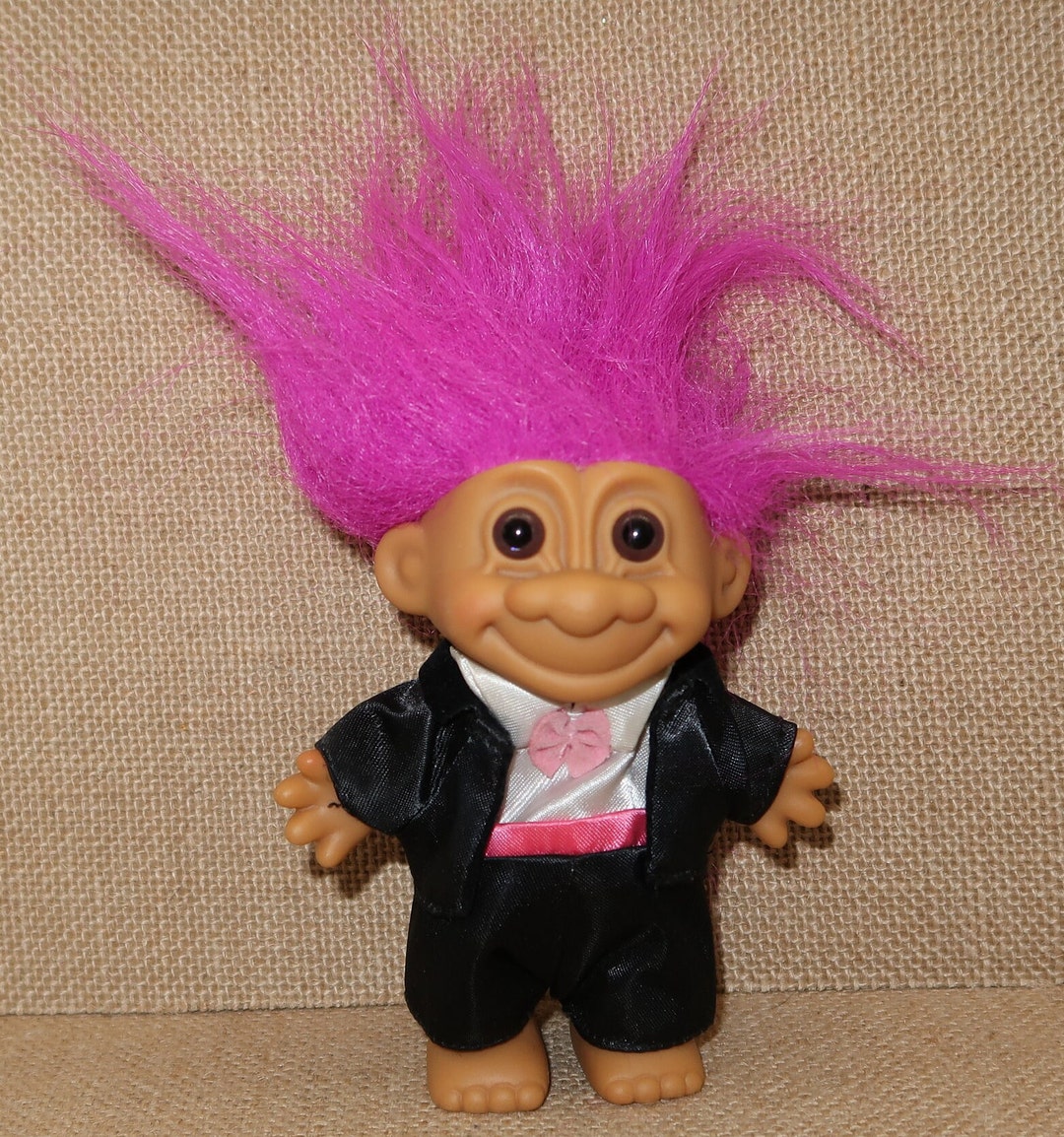 Vintage Tuxedo Troll Doll by Russ Berrie and Company - Etsy