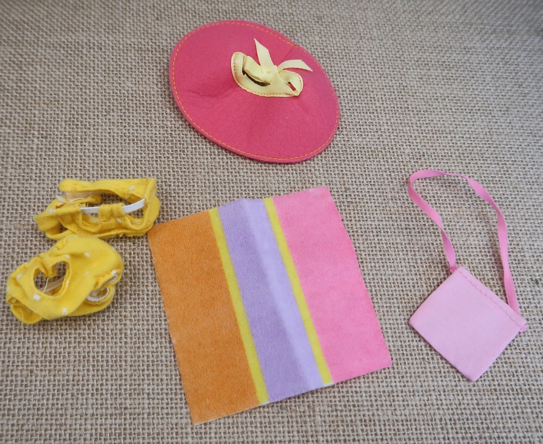 Vintage My Little Pony Sun and Fun Hat, Bag, Bathing Suit and Blanket ...