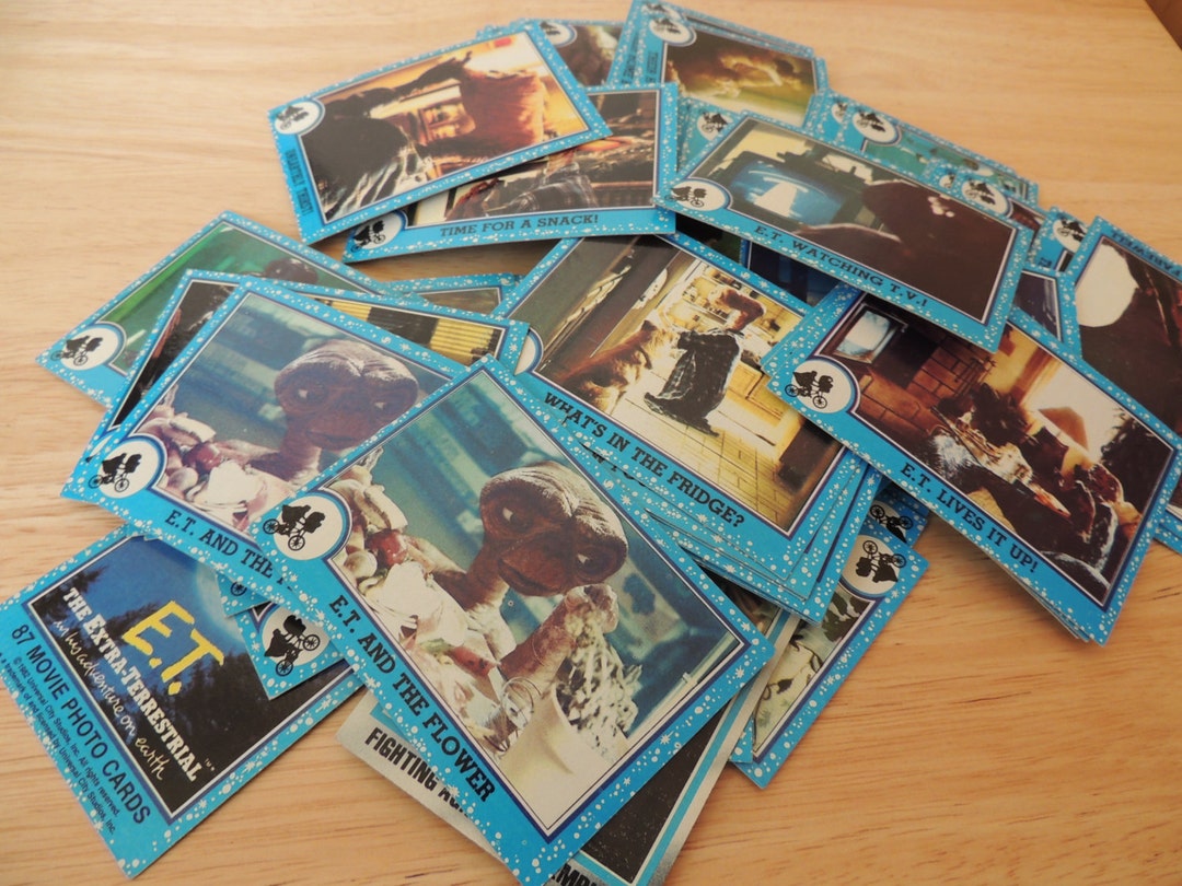 1982 HUGE Lot of ET Trading Cards 90 Plus Cards - Etsy