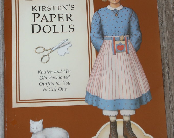 American Girl Pastimes Kirsten's Paper Dolls FACTORY SEALED American ...