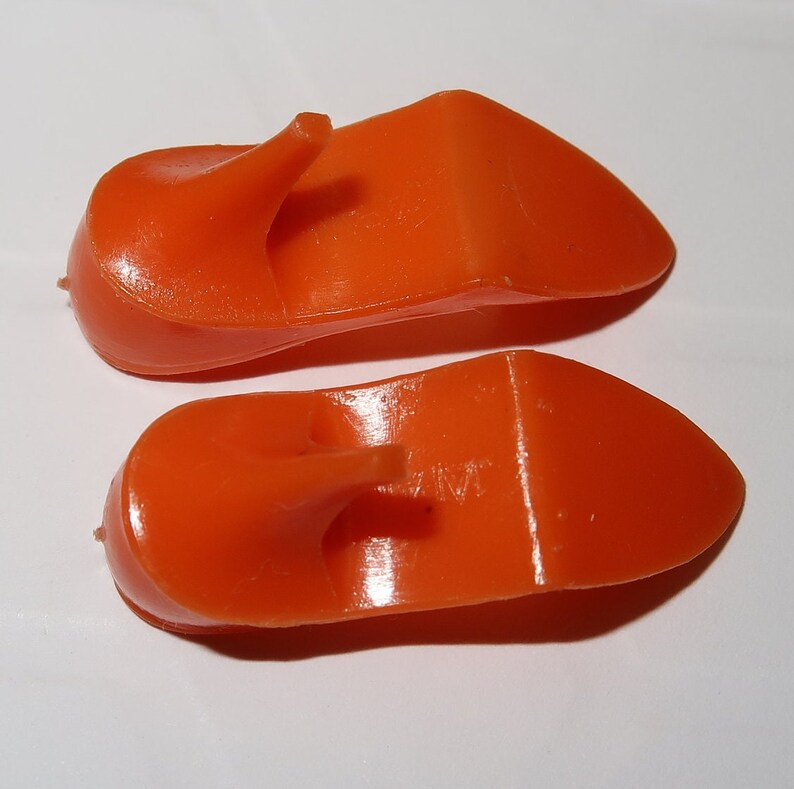 1960s Barbie Japan Orange Closed Toe Heels/pumps - Etsy