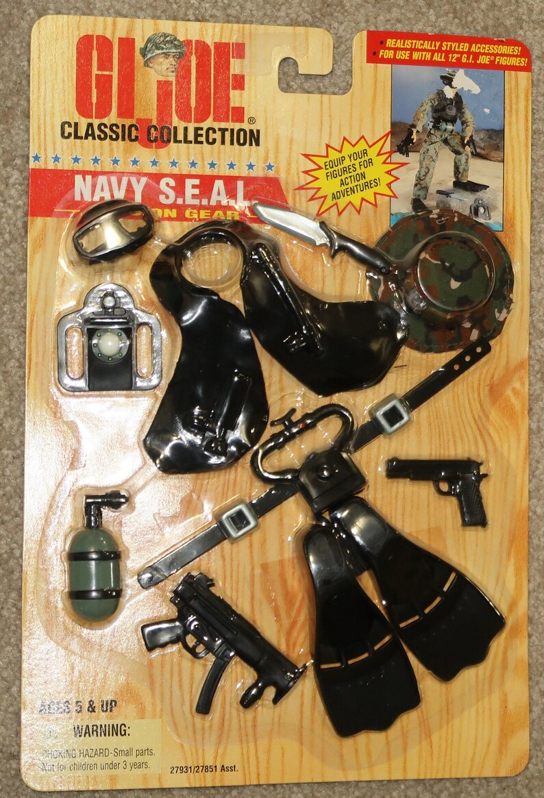 GI JOE Classic Collection Navy S.E.A.L. Mint on Card Hasbro - Etsy