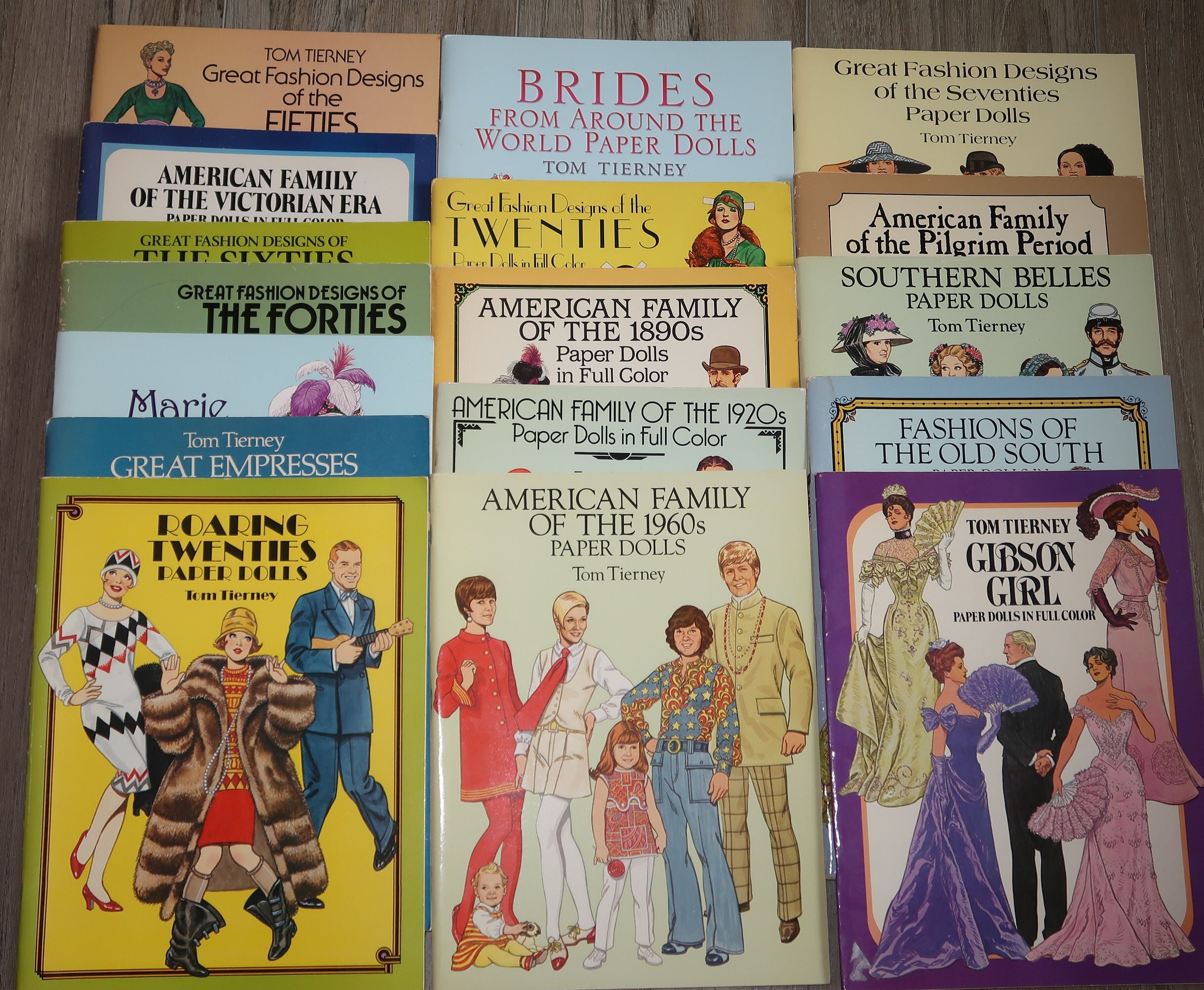 17 Vintage PAPER DOLLS Tom Tierney - Etsy