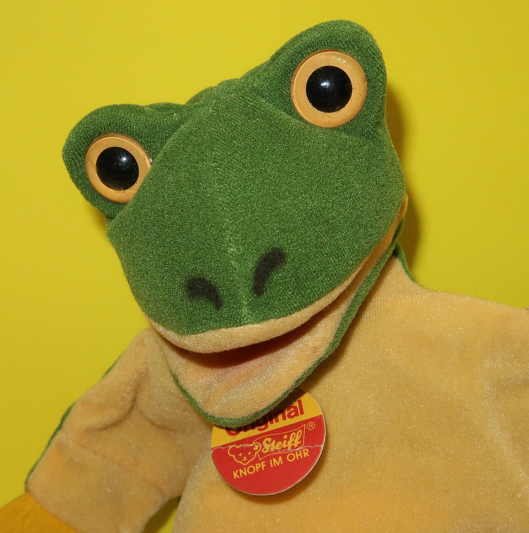 Vintage Steiff Frog Puppet With All Tags - Etsy