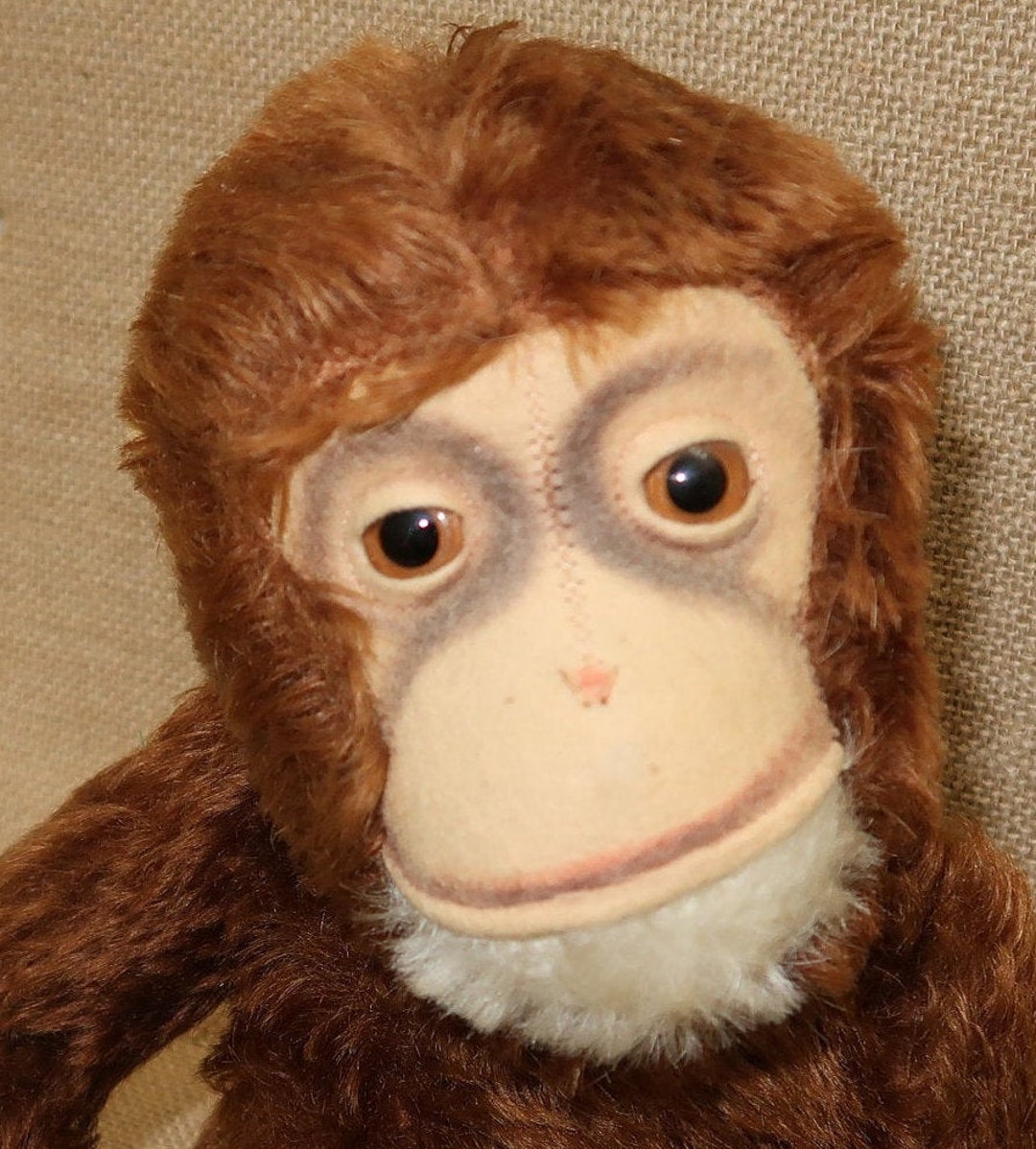 Vtg 14 Inch SCHUCO "yes/no" Monkey With Working Tail Mechanism, Brown ...