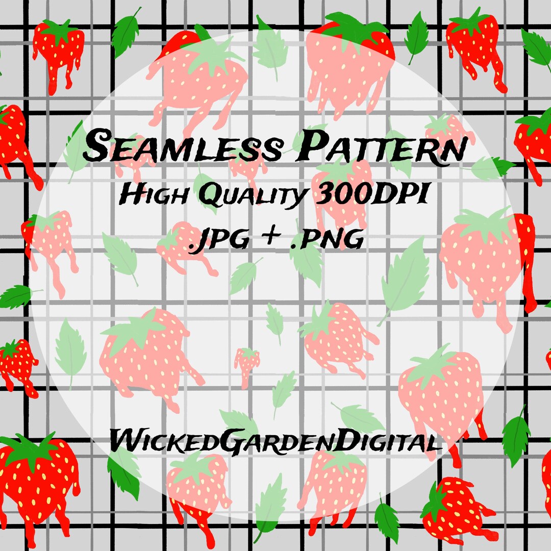 Seamless Strawberry Design, Seamless Strawberry Pattern, Strawberry ...