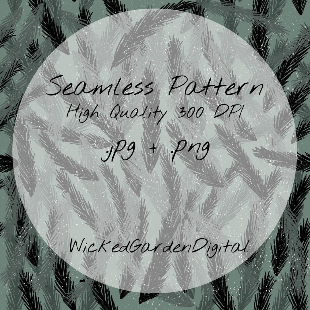 Seamless Pine Needle Pattern, Pine Needle Seamless Pattern, Pine Needle ...