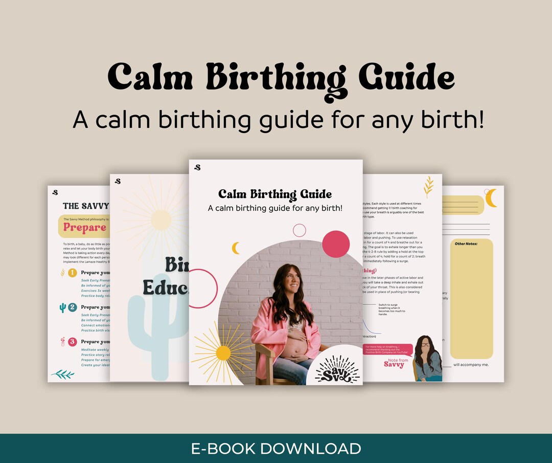 Calm Birthing Guide Digital Download - Etsy