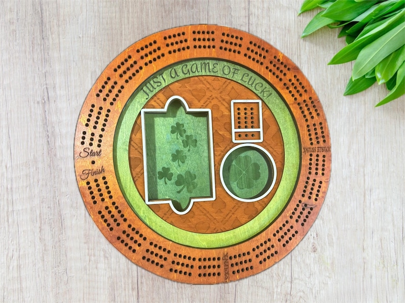 Large 11 Custom Cribbage Boards Card and Peg Storage-laser Engraved ...